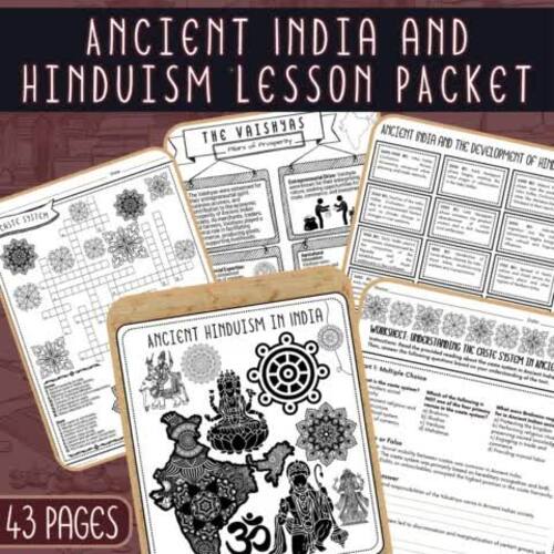 Ancient India and Hind Readings, Worksheets, Poster Project, Timeline ...
