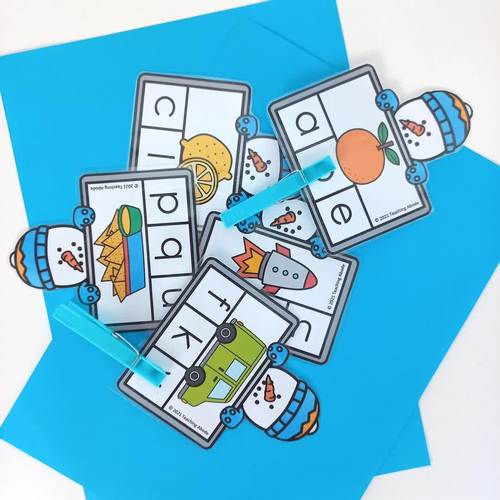 Phonics Beginning Sounds Winter by Teaching Abode | TpT