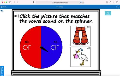 R Controlled Vowels AR OR Vowel Discrimination Game by Step by Step ...