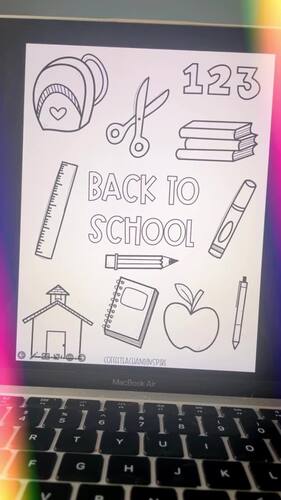 September Coloring Pages | Fall and Back to School by Coffee Teach and ...