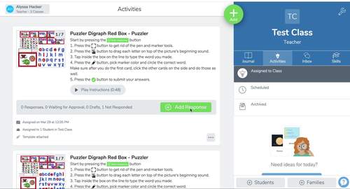 Digital Spelling and Word Work Activities CVC | Seesaw | Google Slides