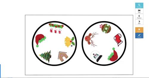 CHRISTMAS THEMED SPOT THE MATCH BOOM CARDS:OT /SLP visual perceptual game