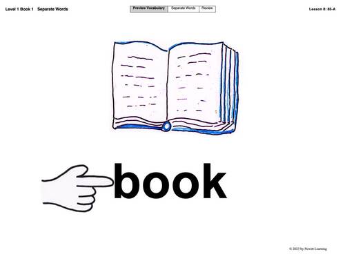 Newitt Book 1 Lesson 8 PowerPoint: Separate Words in Sentences | TPT
