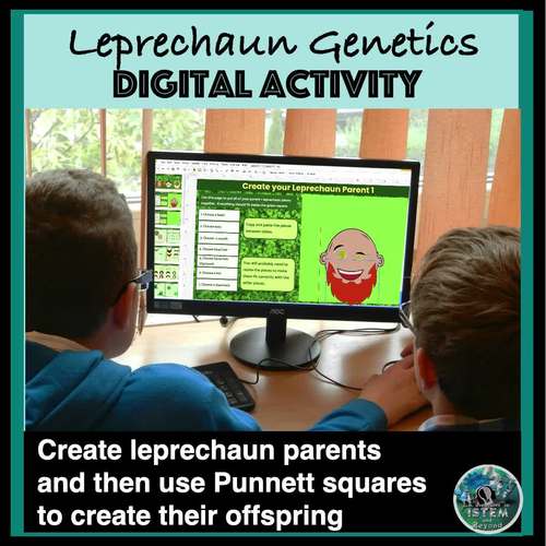 St. Patrick's Day Genetics | Punnett Squares | Digital Learning | TPT