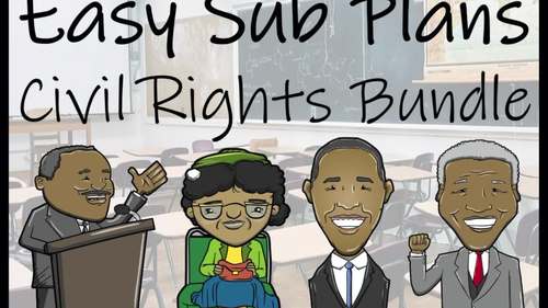 Emergency Sub Plans | Civil Rights Bundle | 5th Grade & 6th Grade