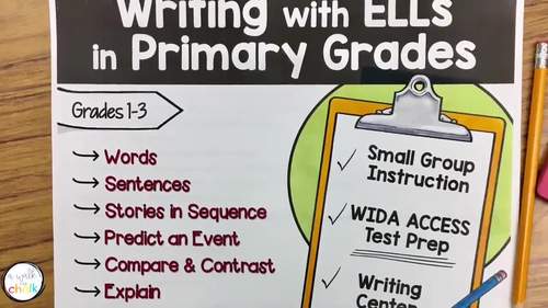 ESL Writing Activities for Primary Grades | WIDA ACCESS Test Prep