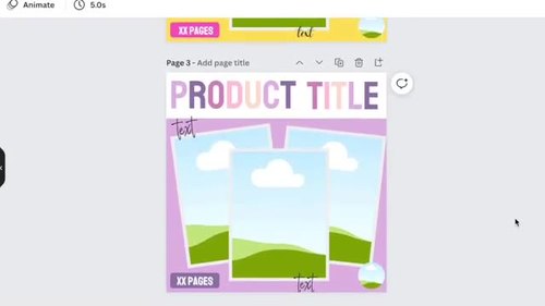 SALES Printable Product Cover Preview Templates | EDITABLE in CANVA