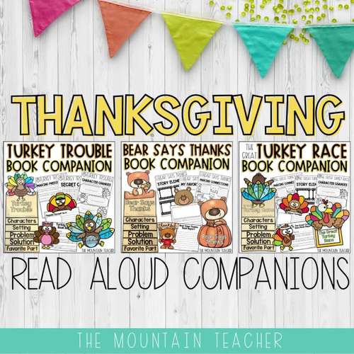 Thanksgiving Reading Comprehension BUNDLE | Book Companions with ...