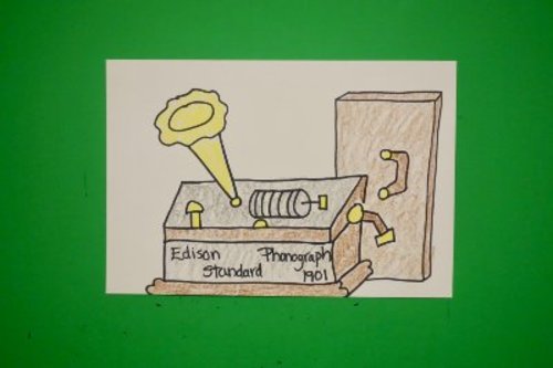 Let's Draw Thomas Edison's Cylinder Phonograph! by Patty Fernandez Artist