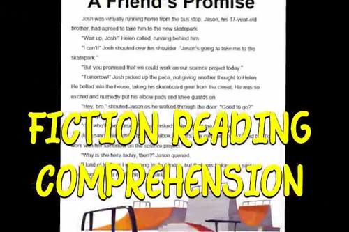 4th and 5th Grade Friends Fiction Reading Comprehension Passages PDF ...