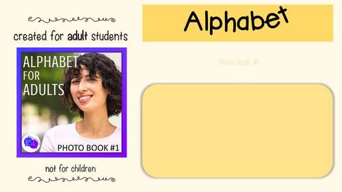 Alphabet Book for Adult ESL #1 by Rike Neville | TPT