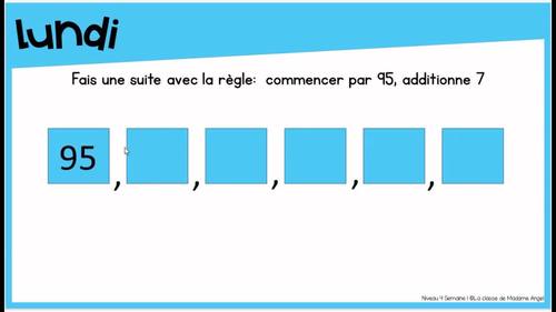 French Digital Math Problem of the Day for Google Classroom™ Grade 4 ...