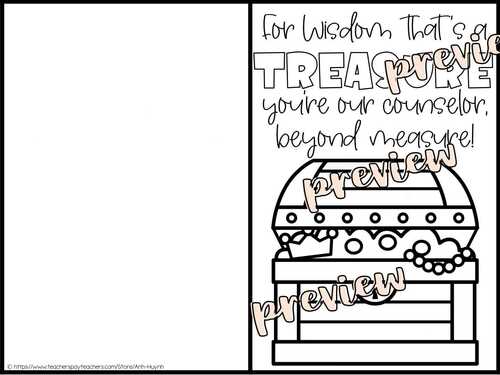 Counselor Appreciation Thank You Cards for National School Counseling Week