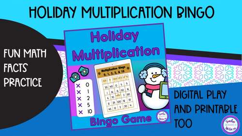 Holiday Multiplication Bingo #Bundle by TeacherWriter | TPT