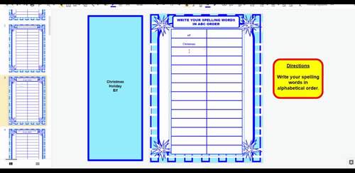 Winter/Christmas All Digital Themed/Holiday Spelling Activities - NO PREP