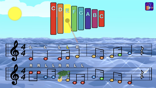 Row Row Row Your Boat - Melody Play-Along by PlinkPlonkPlay | TPT