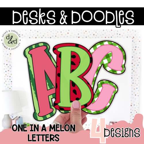 WATERMELON Bulletin Board Letters |Classroom Resources Decor by ...