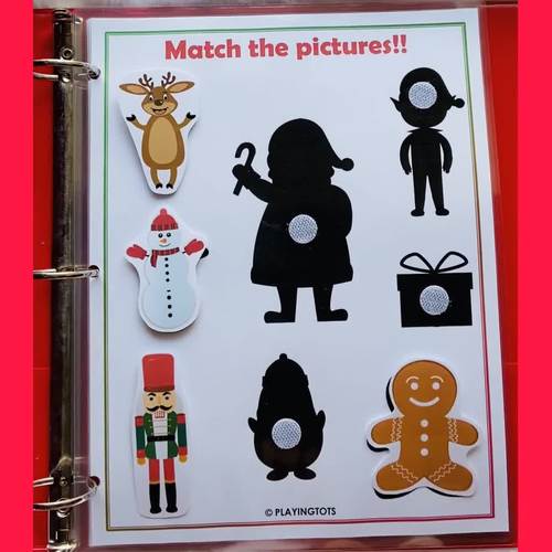 Christmas Busy Book for Toddler, Winter Learning Binder, Holiday Quiet ...