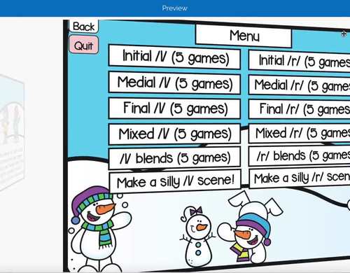 New Winter Articulation Memory Matching Games Boom Cards™ Bundle Speech ...