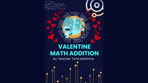 Valentine's Math Addition by Teacher Time Machine | TPT