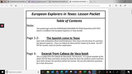 Spanish and French in Texas Lesson Bundle by Hustlin' History