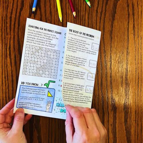Square Root Day 5/5/25 Activities for Middle School 6th 7th 8th Grade