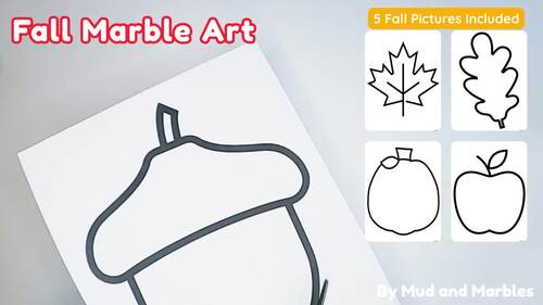 EASY Fall Marble Art Craft by Mud & Marbles | TPT