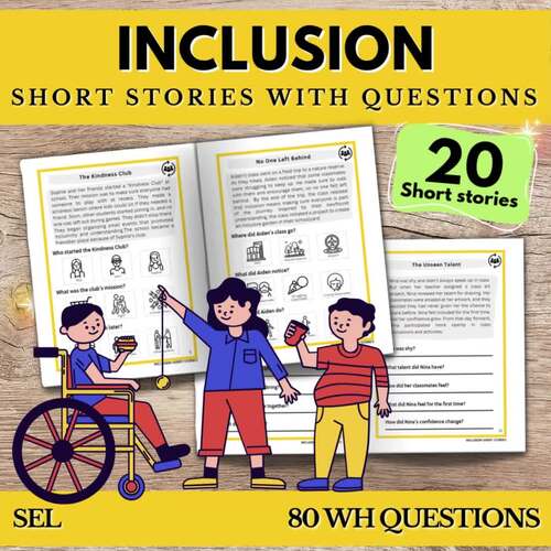 Diversity & Inclusion Short Stories: Reading Comprehension Worksheets ...