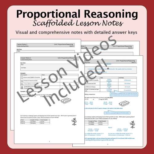 Mini Unit: Rates and Ratios | No Prep, Well organized, Differentiated