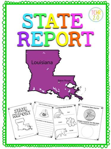 Louisiana State Research Report by TCHR Two Point 0 | TpT