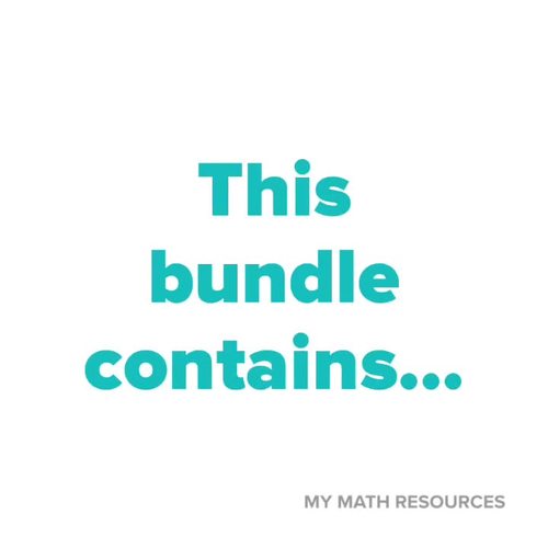 Middle School Math Classroom Decor Bundle - Math Posters & Math Anchor ...