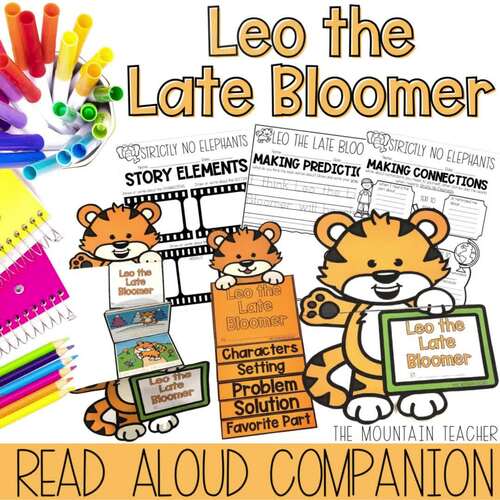 Leo the Late Bloomer Read Aloud Activities with Tiger Crafts and Flower ...