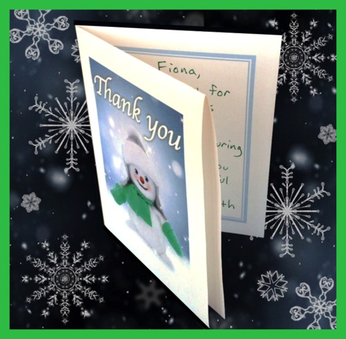 Save Money with Print-and-Fold Holiday Thank You Notes | TpT