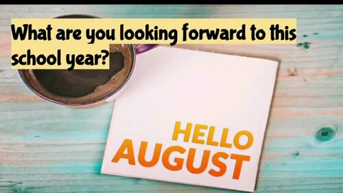 August Morning Meeting Work Slides by Professional Development and ...