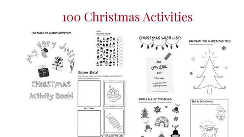 70 Christmas Activities - Kindergarten & First Grade Fun Christmas ...