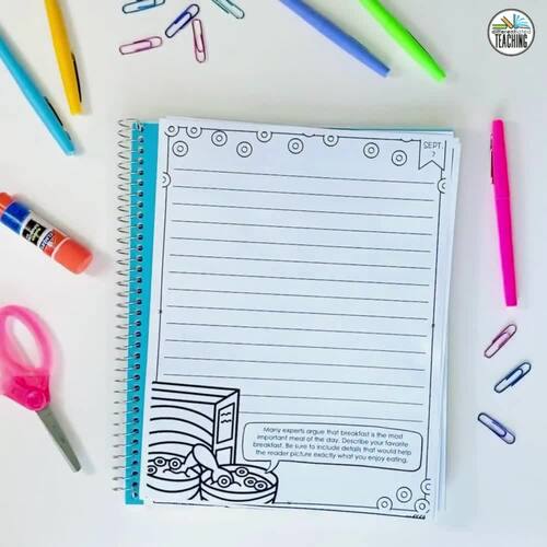 September Writing Journal: Daily Writing Prompts & Quick Write Activities