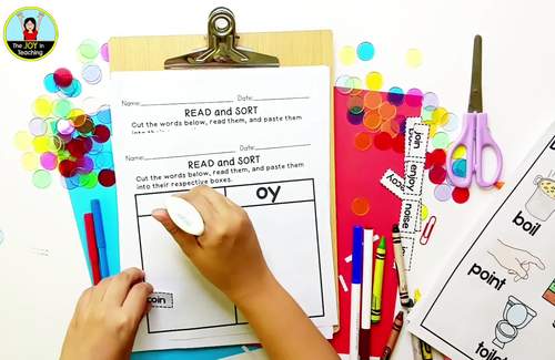 Diphthongs oy and oi Worksheets by The Joy in Teaching | TPT