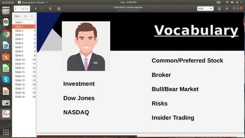 Business English - The Stock Market by The English Experience | TPT