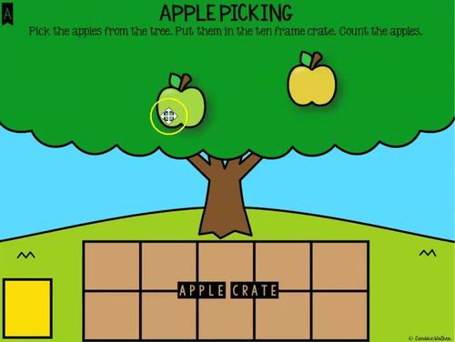 Counting to 10 Digital Math Center Task Cards on Google Slides Back to ...