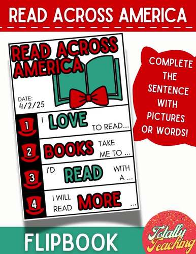 Read Across America - Dr. Seuss Inspired Flipbook Craft by TotallyTeaching