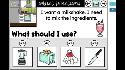 KITCHEN/FOOD • Early Language • Vocabulary • Sentence Strips • BOOM CARDS