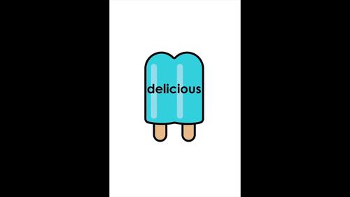 Parts of Speech - Adjectives - Ice Cream - Grammar by Teacherinspo123