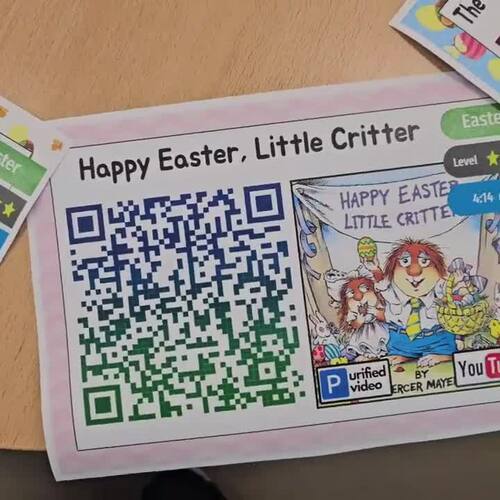 Easter QR code story read-alouds | Listening center | worksheets |story ...