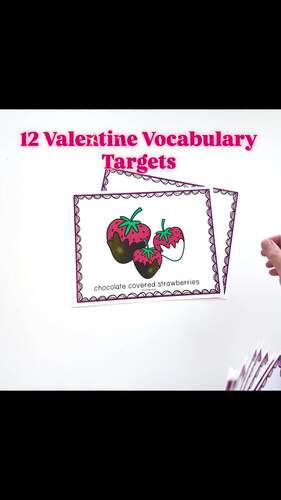 Valentine's Day Vocabulary Activities For Speech Therapy Mixed Groups