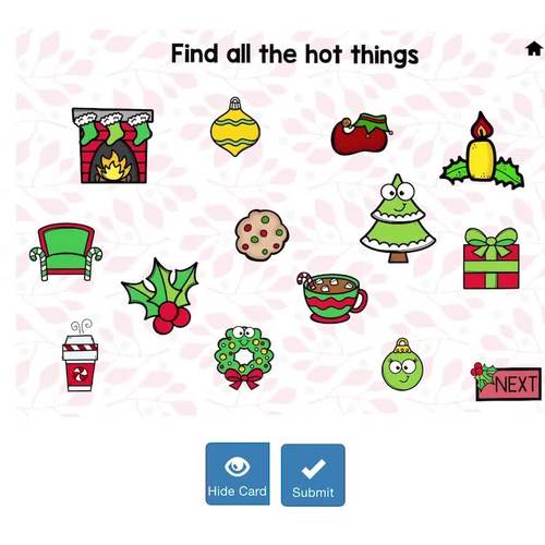 Christmas Categories Speech Therapy Activity * Boom Cards * | TPT