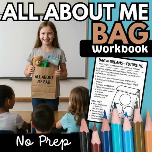 All About Me Bag – Back to School Show & Tell Activity + Worksheets ...