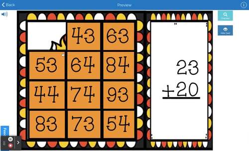 1st Grade Halloween | Add Multiples of Ten | Picture Reveal | Boom