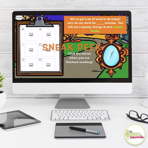 EDITABLE Digital Visual Schedules with Tokens - Halloween | TPT