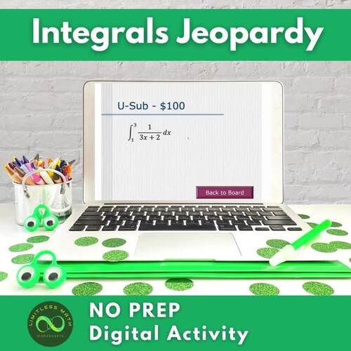 Integrals Jeopardy NO PREP Game Activity - Calculus Review | TPT