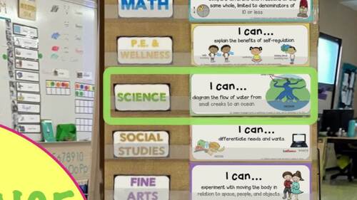 Alberta Curriculum, Grade 3 I CAN STATEMENT posters - SCIENCE Learning ...